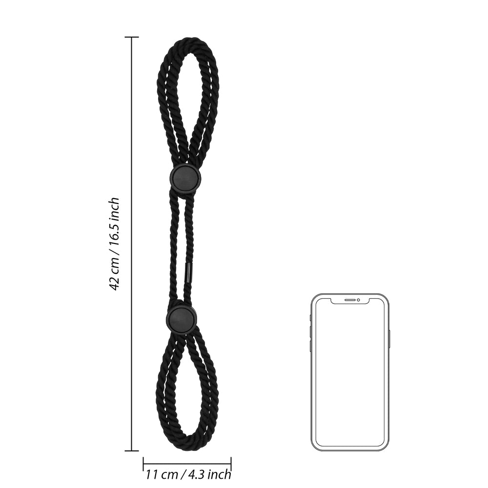 Ouch Adjustable Rope Hand Cuffs - LittleTickle.co.uk
