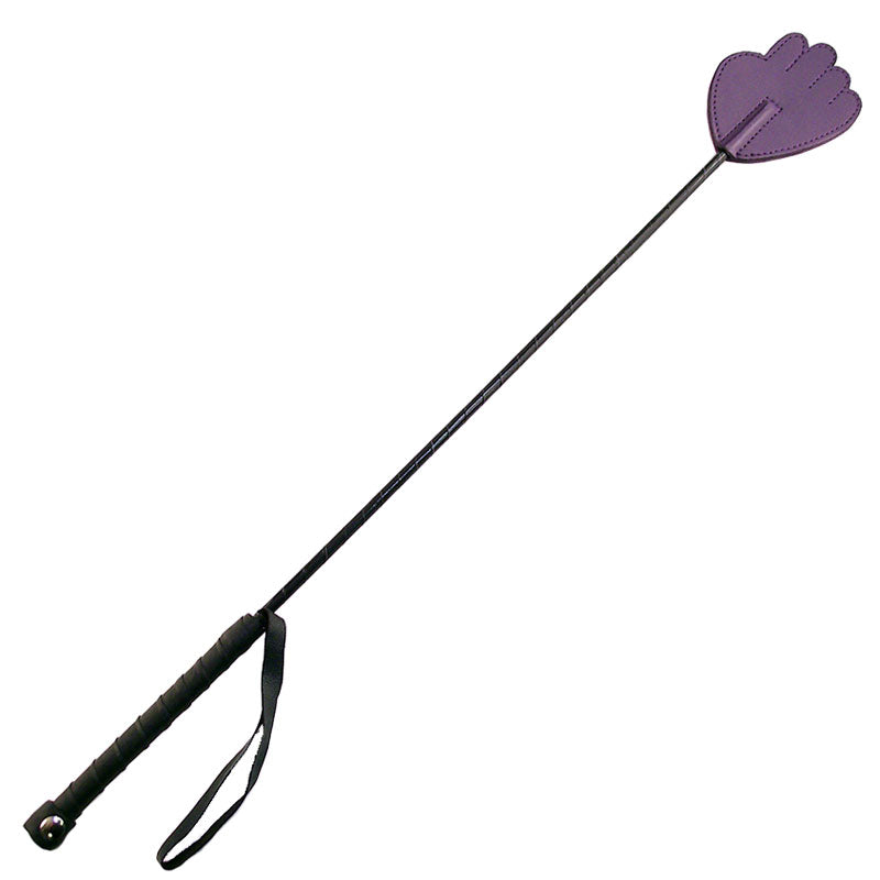 Rouge Garments Hand Riding Crop Purple - LittleTickle.co.uk